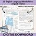 English Language Worksheets, 'at the Airport' Theme Worksheets, 3rd ...