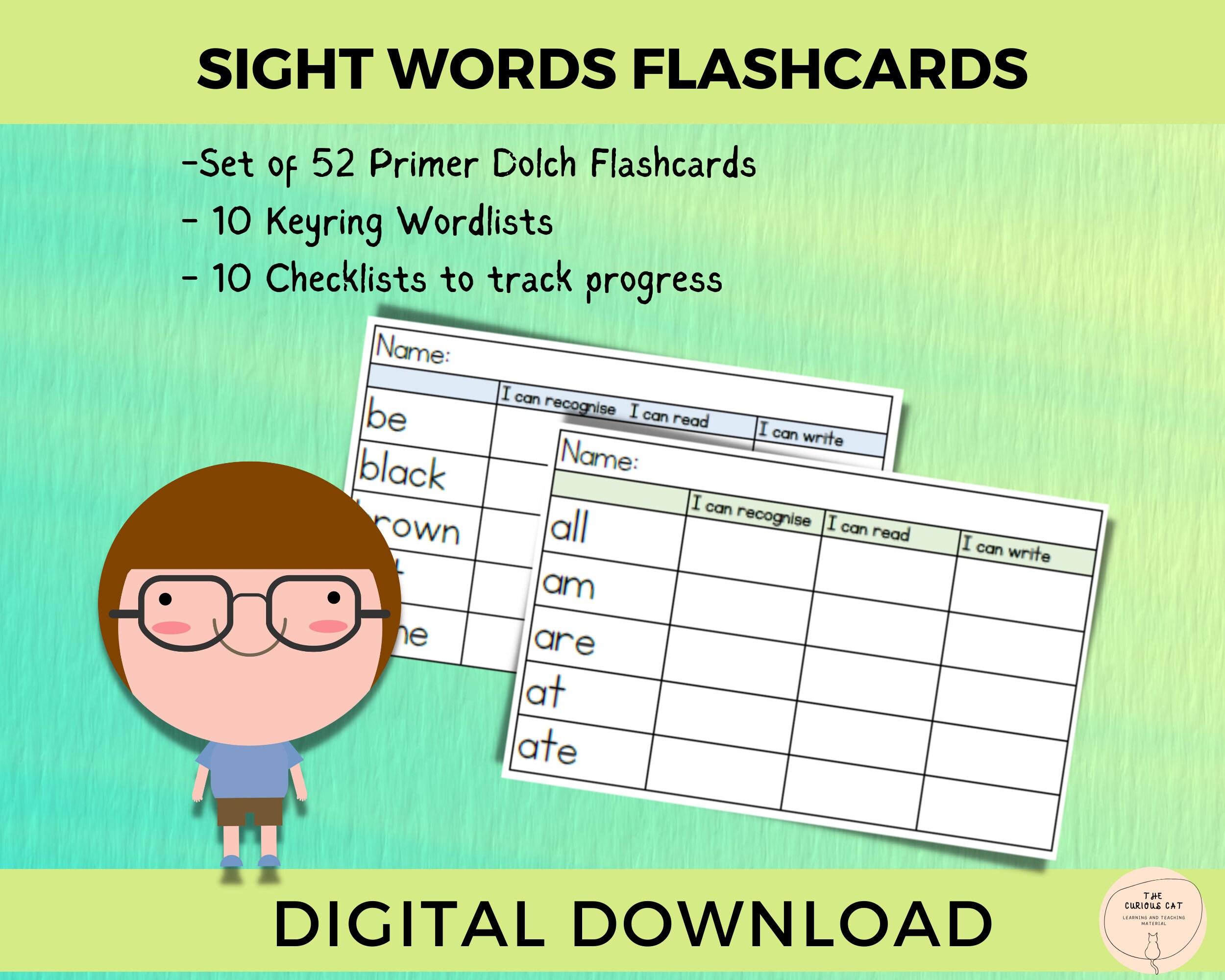 Kindergarten Sight Words, Dolch Sight Words Flashcards, Wordlists ...