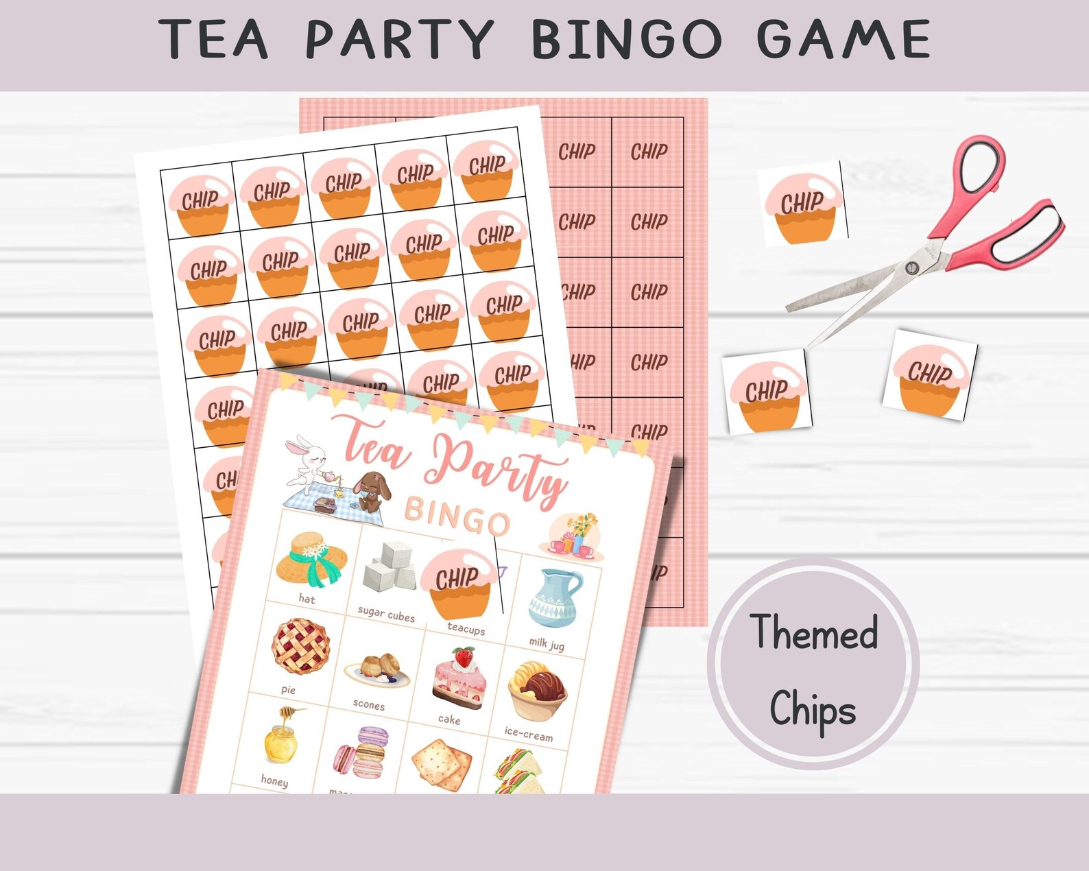 Tea Party Bingo Cards, Tea Party Games, Kids Printable Garden Party ...