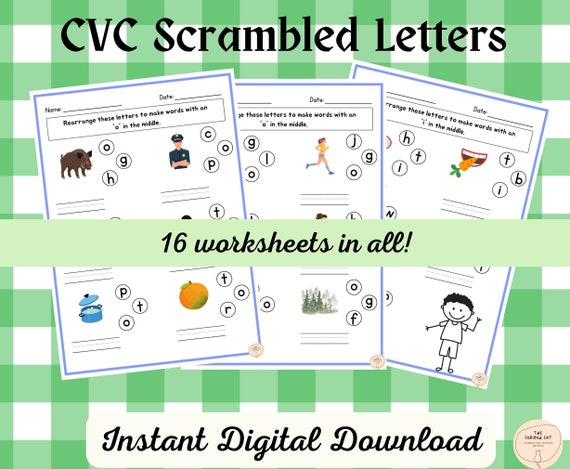 Jumbled Letters Worksheet