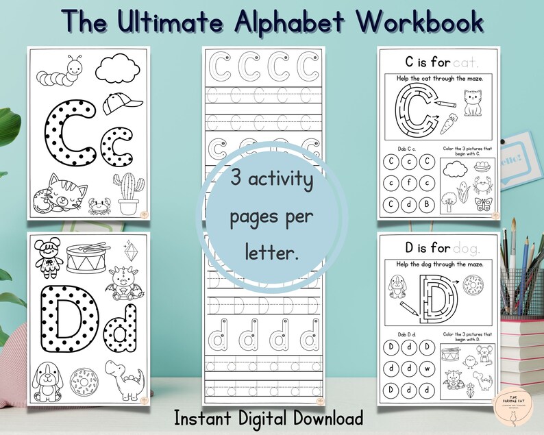 Alphabet Printables, Letter Sounds, Alphabet Worksheets for Pre-k, Pre ...
