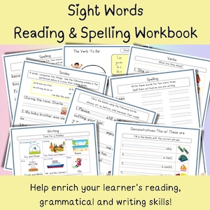 Spelling, Reading and Writing Worksheets, 2nd Grade Sight Words ...