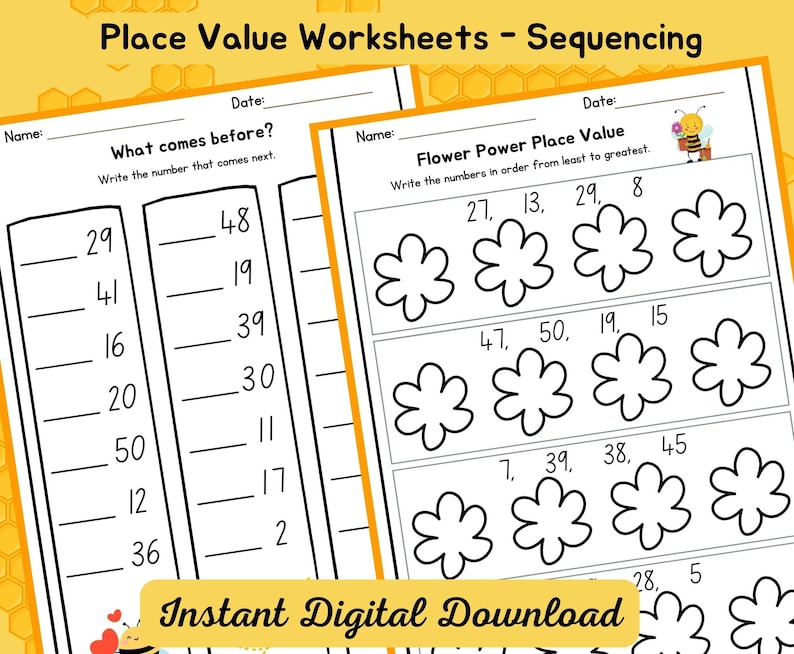 Place Value Worksheets For Year 1 Place Value Printouts Place Value Homeschool Worksheets
