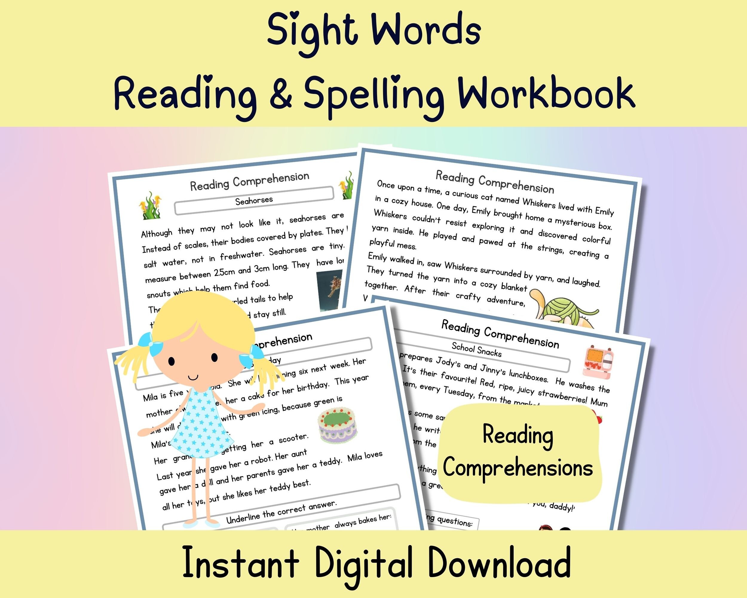 Spelling, Reading and Writing Worksheets, 2nd Grade Sight Words ...