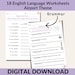 English Language Worksheets, 'at the Airport' Theme Worksheets, 3rd ...