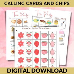 35 Tea Party Printable Activities, Bingo Game, Coloring Pages, High Tea ...