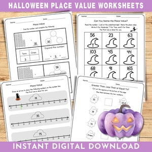 Maths Place Value Worksheets, 2nd and 3rd Grade Maths Printables ...