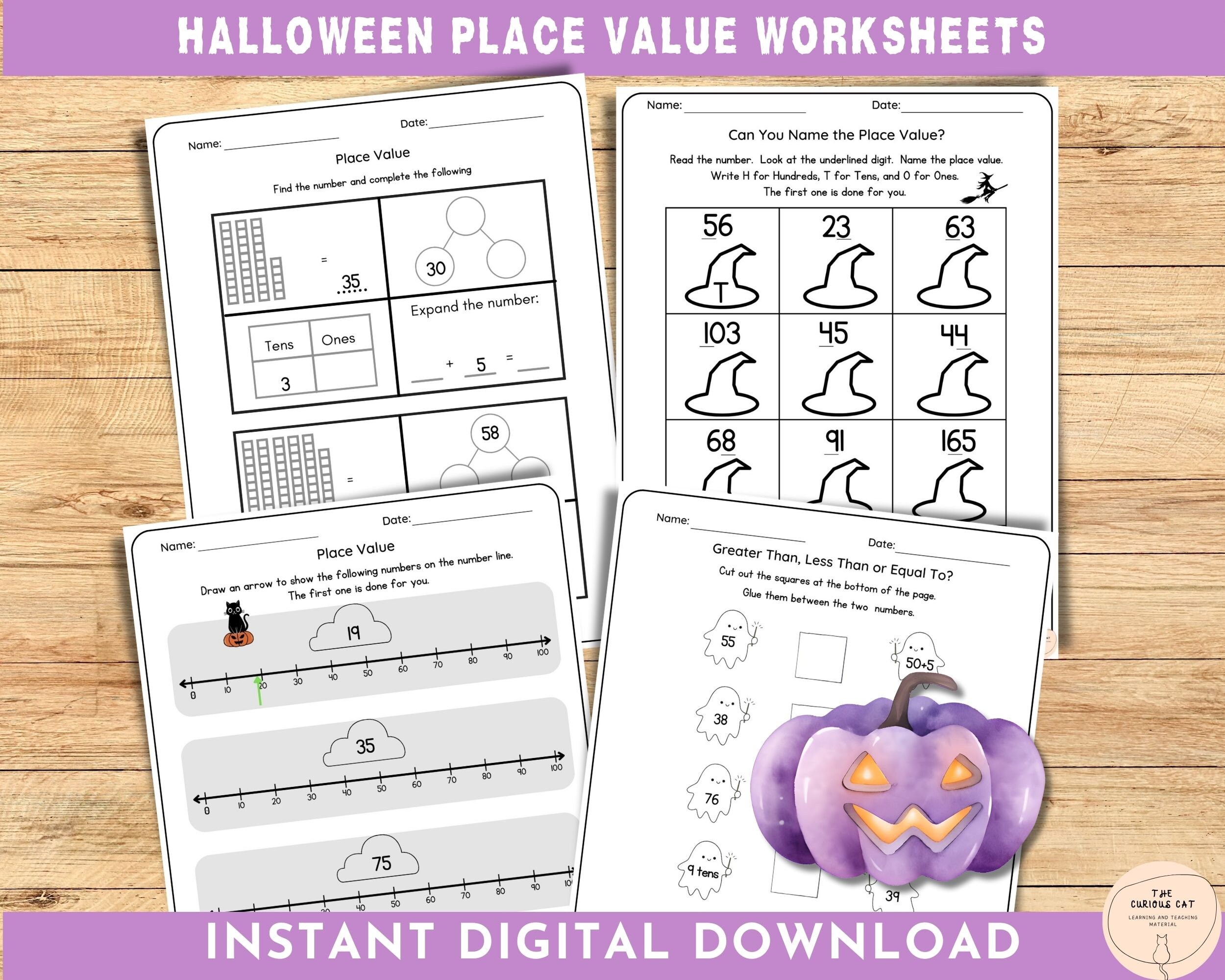 Maths Place Value Worksheets, 2nd and 3rd Grade Maths Printables ...