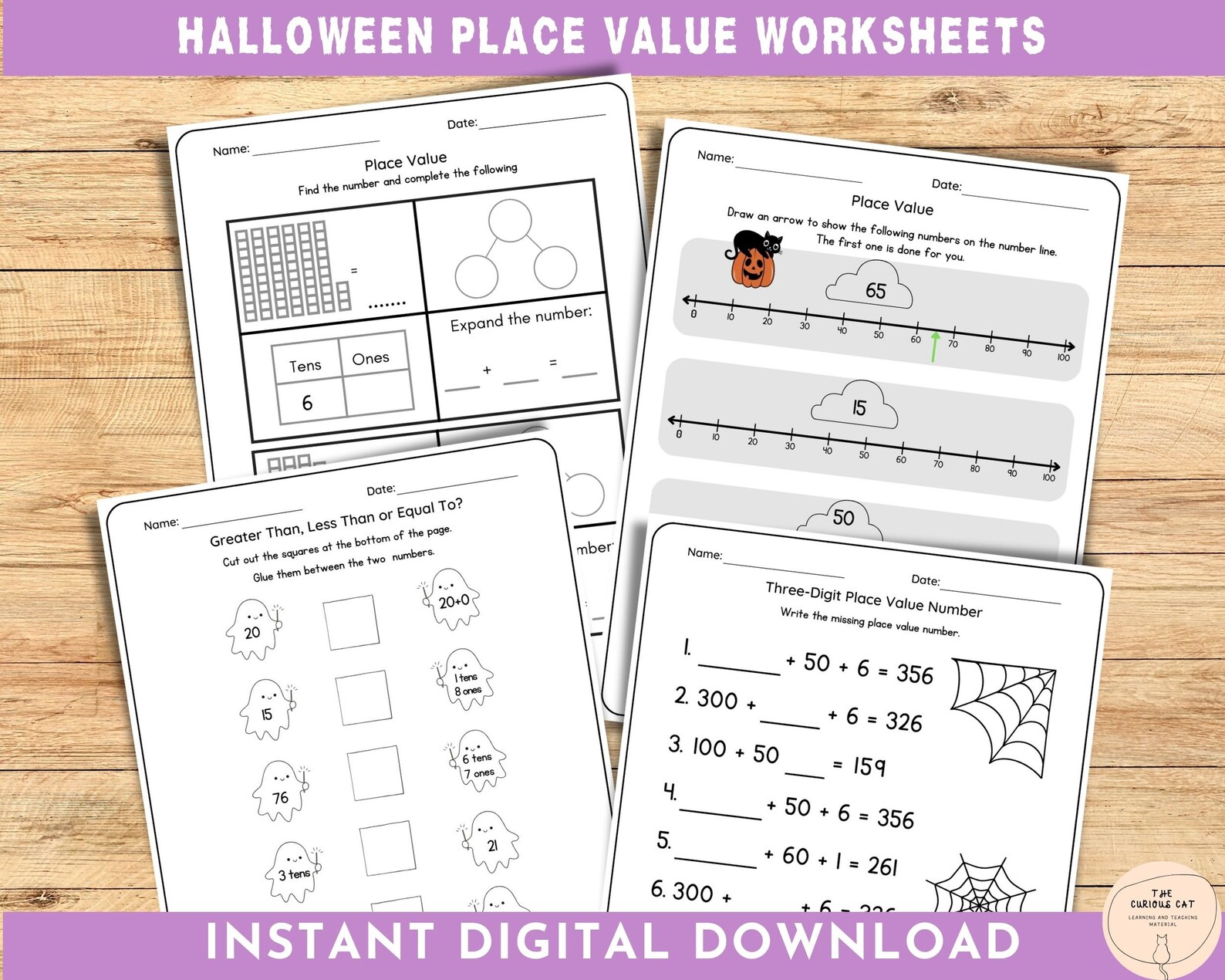 Maths Place Value Worksheets, 2nd and 3rd Grade Maths Printables ...
