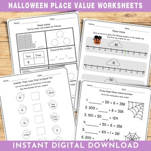 Maths Place Value Worksheets, 2nd and 3rd Grade Maths Printables ...