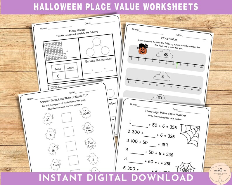 Maths Place Value Worksheets, 2nd and 3rd Grade Maths Printables ...