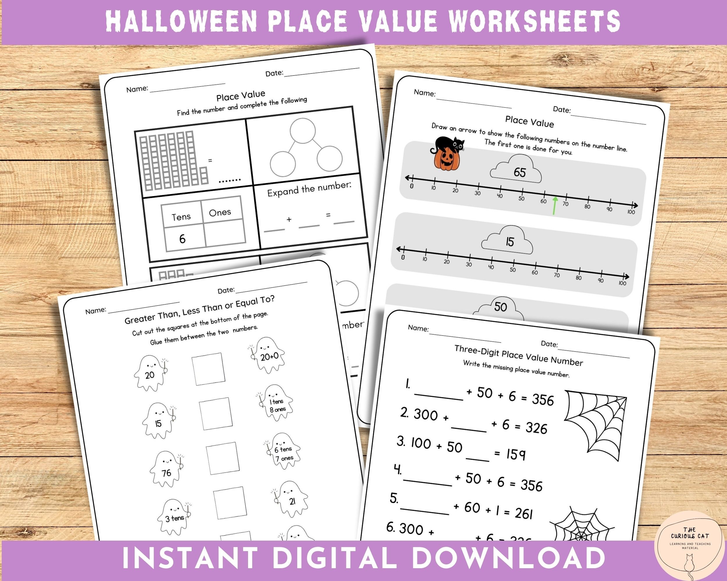 Maths Place Value Worksheets, 2nd and 3rd Grade Maths Printables ...