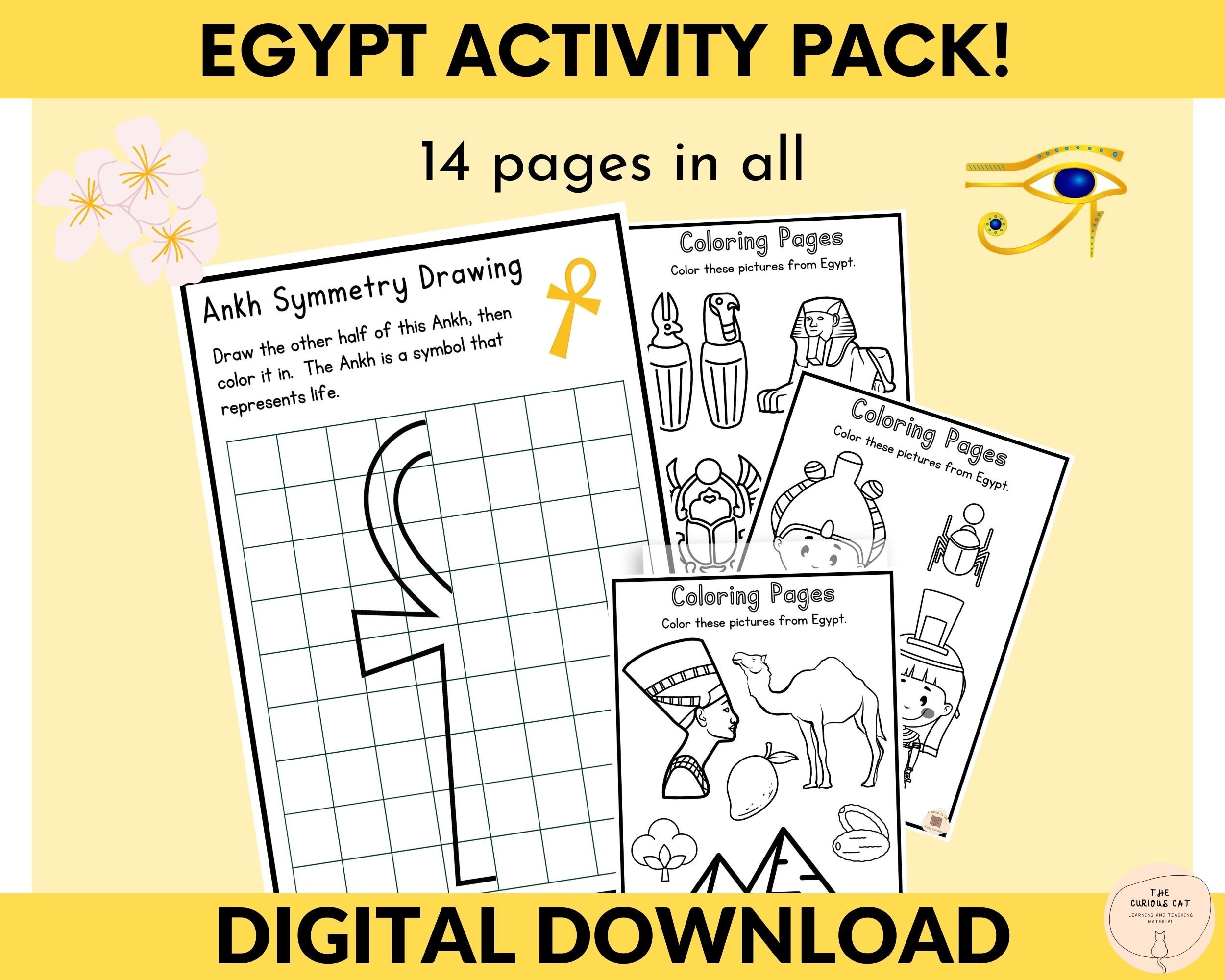 Egypt Adventure Activity Pack: Engaging Worksheets for Young Explorers ...