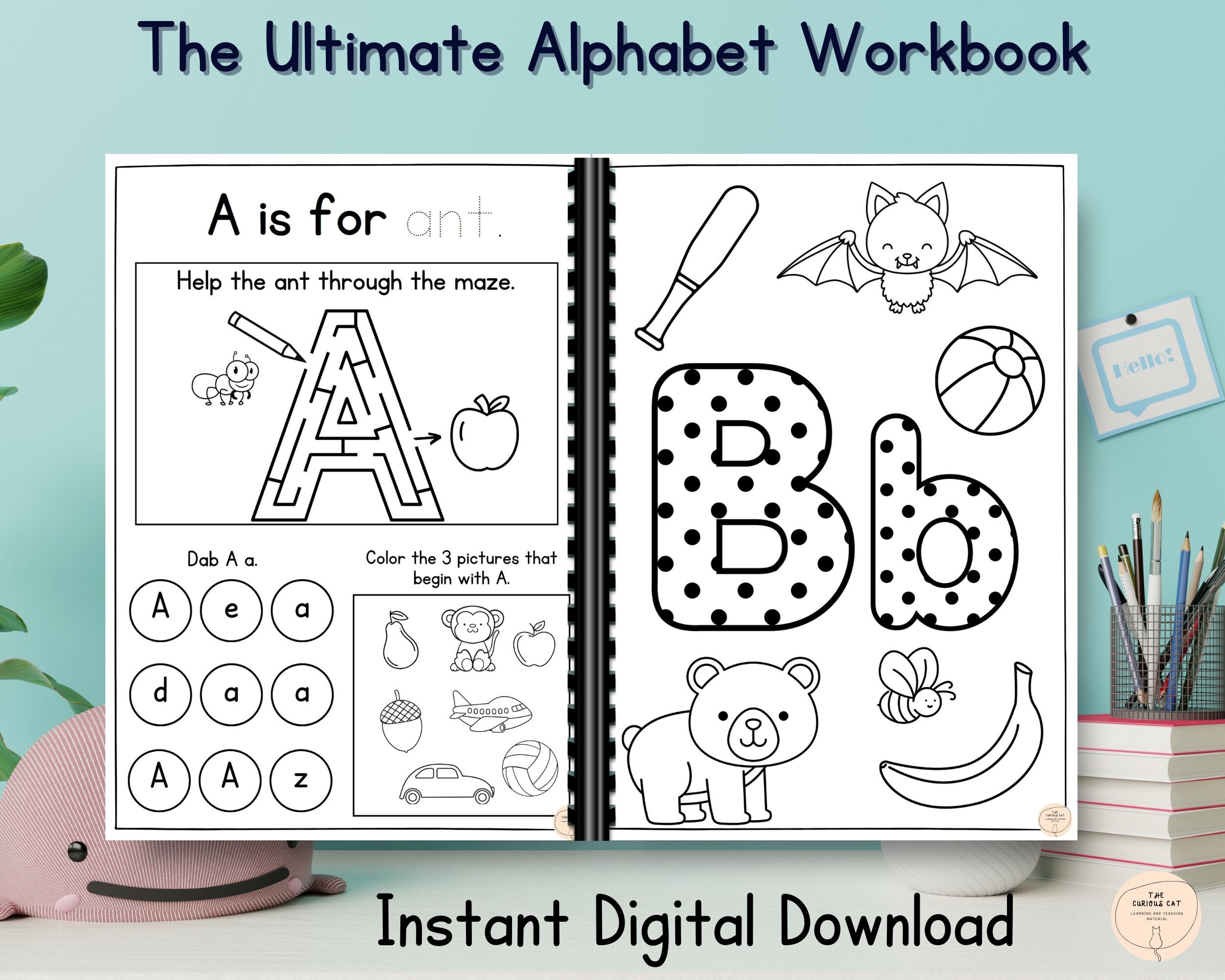 Alphabet Printables, Letter Sounds, Alphabet Worksheets for Pre-k, Pre ...