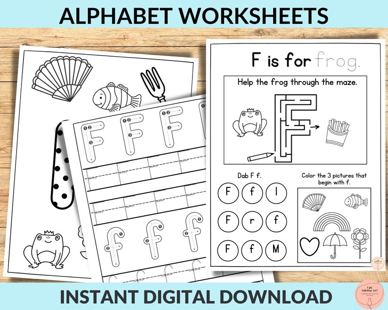 Alphabet Printables | Letter Sounds Worksheets for Pre-schooler and ...