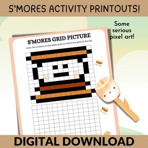 Camping Smores Game, Campfire Activities for Kids, Printables for ...