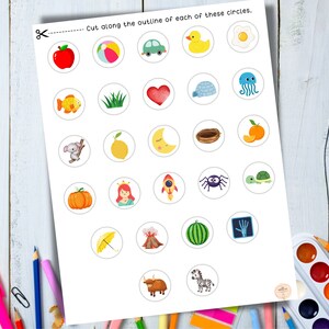 Alphabet Busy Book, ABC Learning Binder With Beginning Sounds for ...