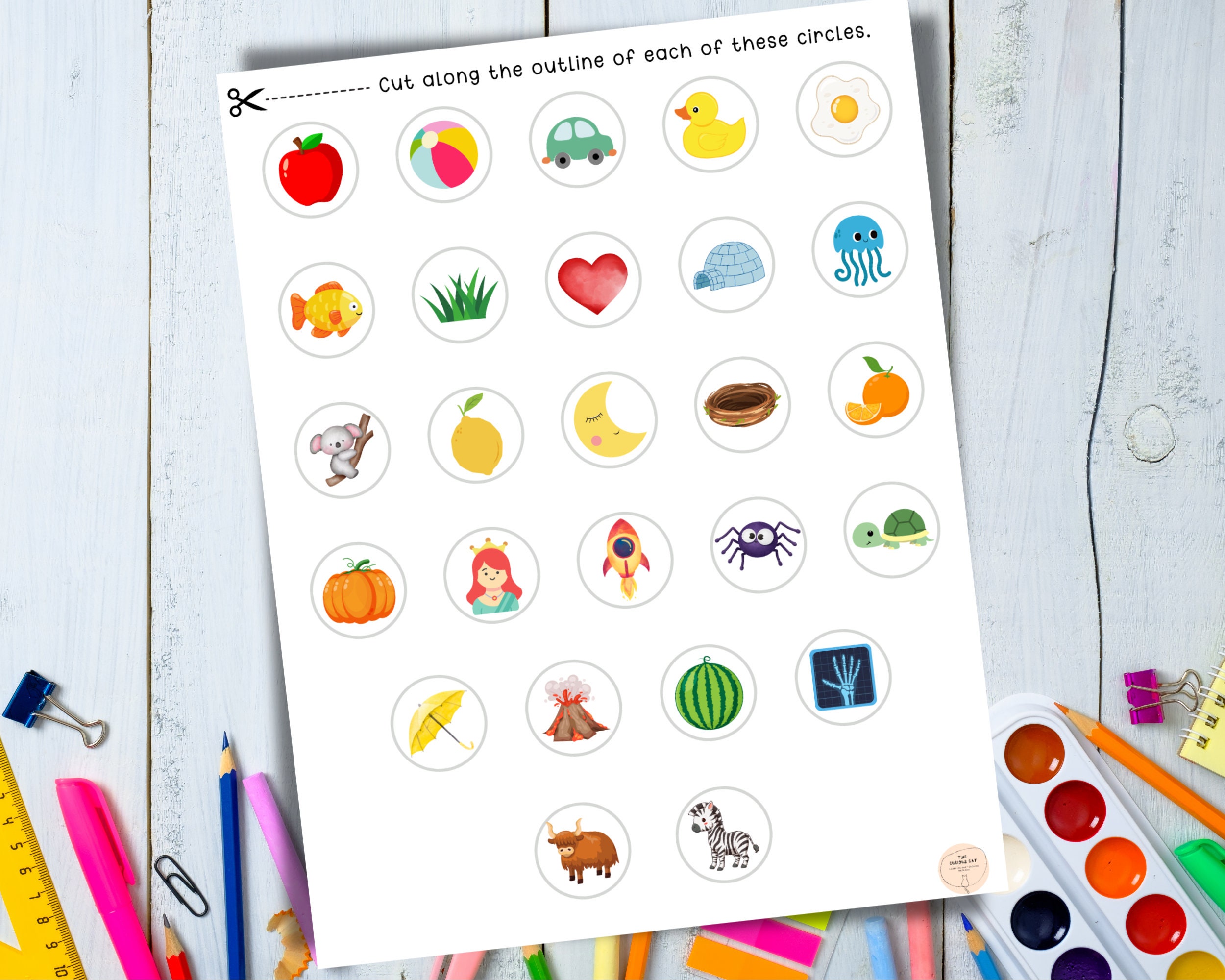 Alphabet Busy Book, ABC Learning Binder With Beginning Sounds for ...