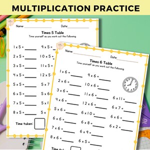 Multiplication Worksheets, Maths Fluency Printables, Times Tables ...