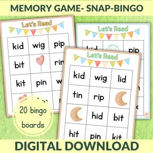 CVC Phonics Printable Activity for Pre-k and Kindergarten, Phonemic ...