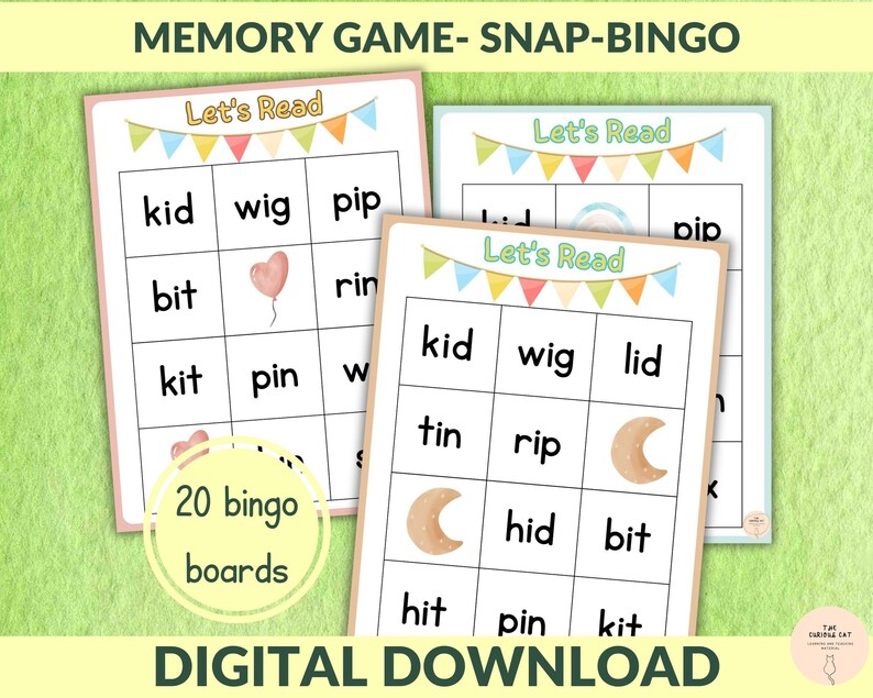 CVC Phonics Printable Activity for Pre-k and Kindergarten, Phonemic ...