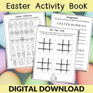 Easter Activity Book for Kids Activities for Kids Coloring Pages Easter ...