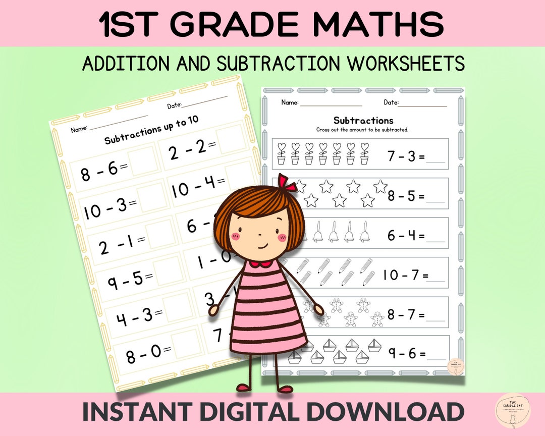 Addition and Subtraction Worksheets; Maths 1st Grade; Homeschool ...
