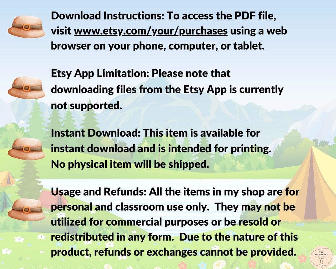 Kindergarten Printable Camping Activity Book, Coloring Pages & Games ...