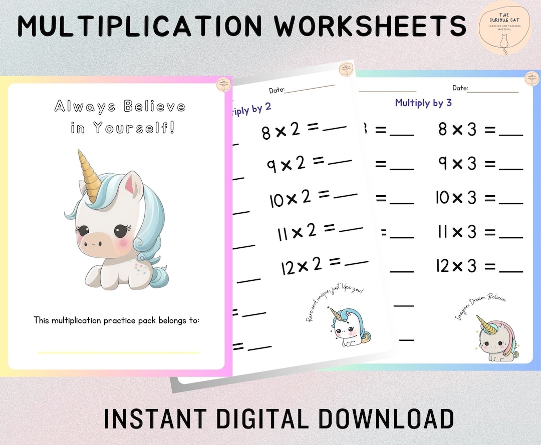 Multiplication Worksheets, Maths Revision, Multiplication Revision ...