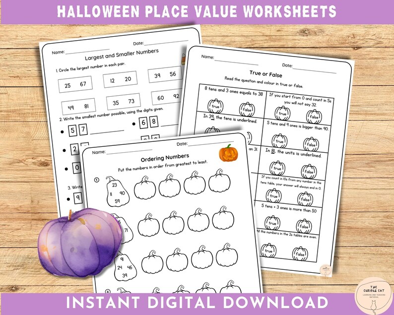 Maths Place Value Worksheets, 2nd and 3rd Grade Maths Printables ...