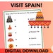 Spain Worksheets, Pre-school Worksheets, A Fun and Educational Travel ...