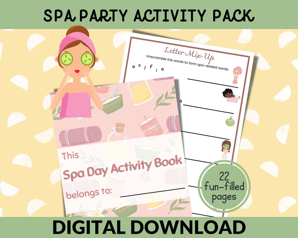 Spa Day Activity | Motivational Posters, Activities and Games ...