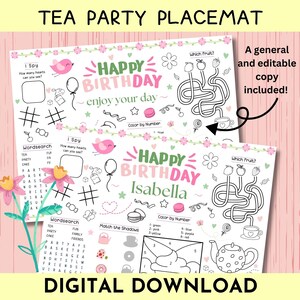 2nd Grade End of Year Activity Placemat, Teacher Favour for Students ...