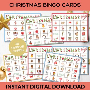 Christmas Nativity Bingo Cards, Family Christmas, Classroom Christmas ...