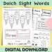 Dolch Sight Words Worksheets, Pre-primer Kindergarten Workbook Spelling ...
