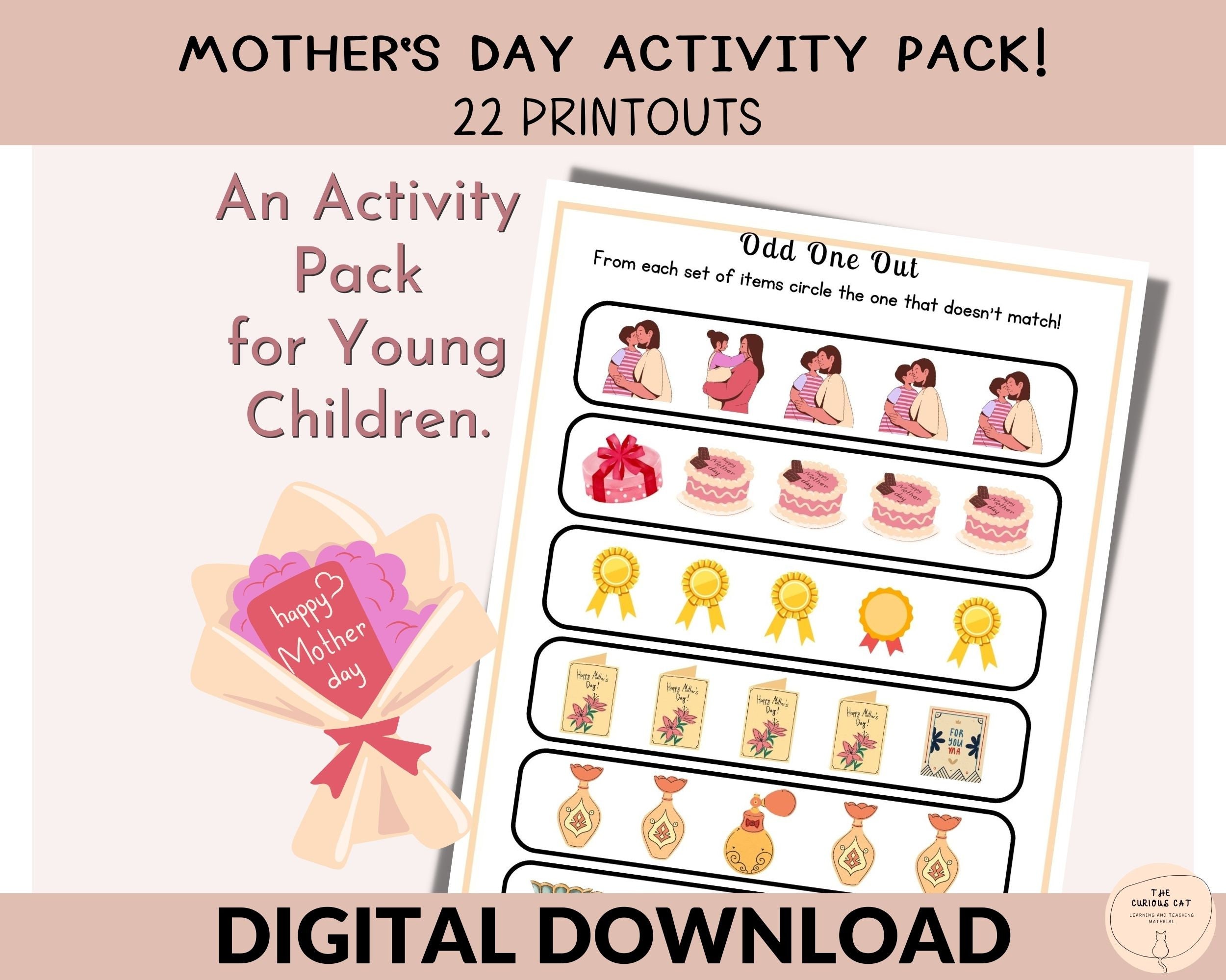 Mother's Day Activity Pack for Kids, Mothering Sunday Learning Pack ...
