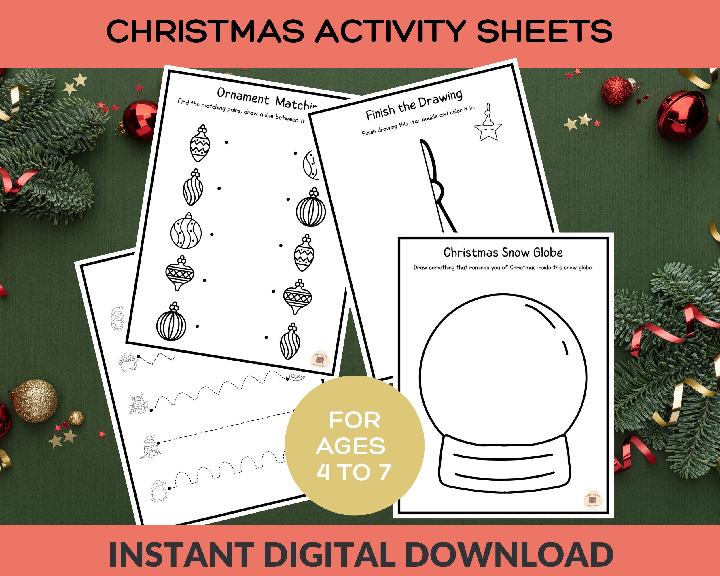 Kids Printables for Christmas, Classroom Party, Christmas Activity ...