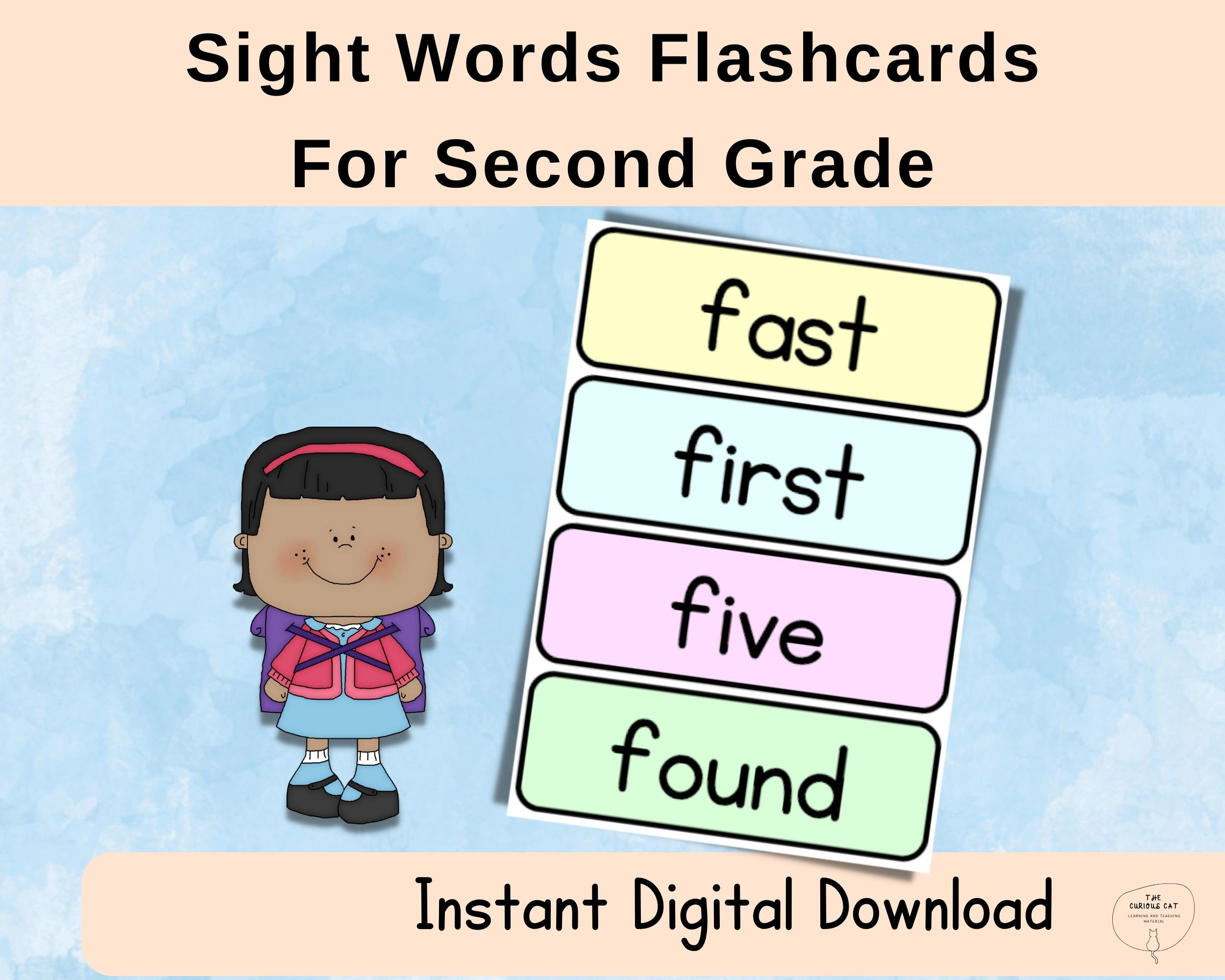 Sight Words Printable Flashcards, 2nd Grade Reading Skills, High ...