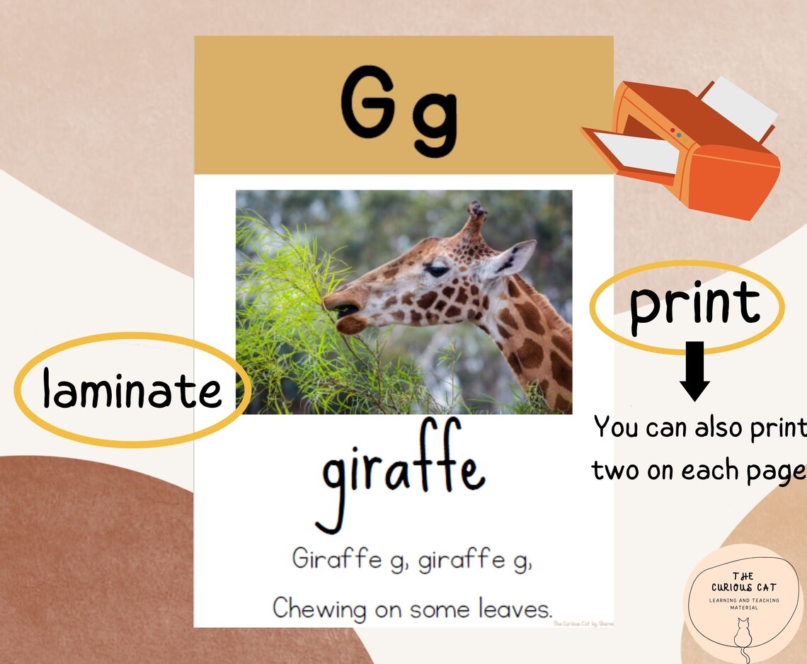 Kinder Alphabet Flashcards alphabet Display pre-school - Etsy