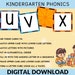 Phonics Alphabet Flashcards, Kindergarten Activity Cards, Magnetic ...