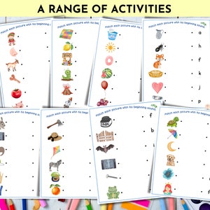 Alphabet Busy Book, ABC Learning Binder With Beginning Sounds for ...