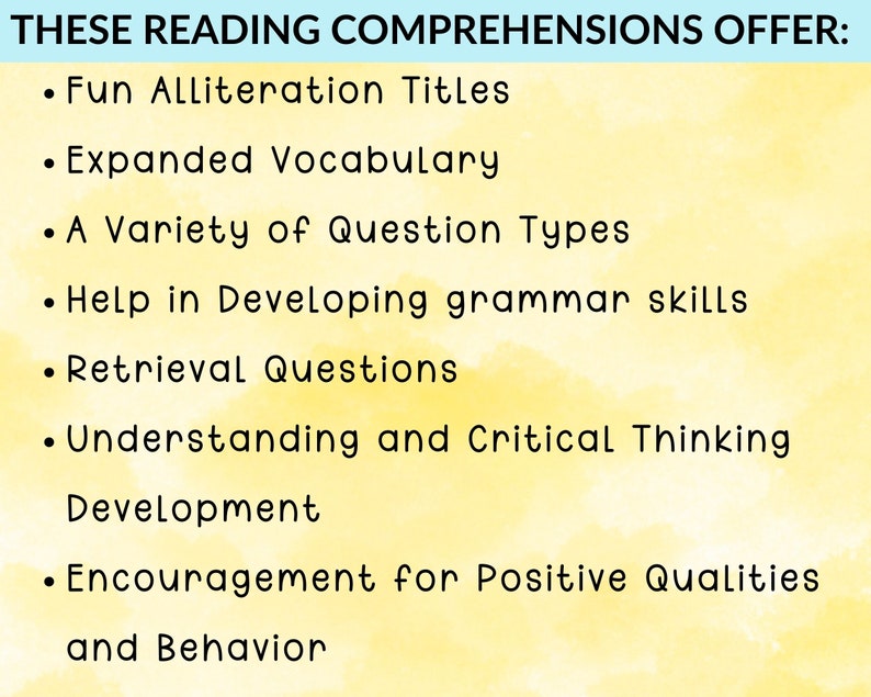 2nd-3rd Grade Reading Comprehensions Bundle | Writing Frames Printables ...