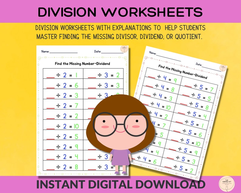 Division Pack for Beginners, Teacher-made Maths Worksheets for 3rd ...