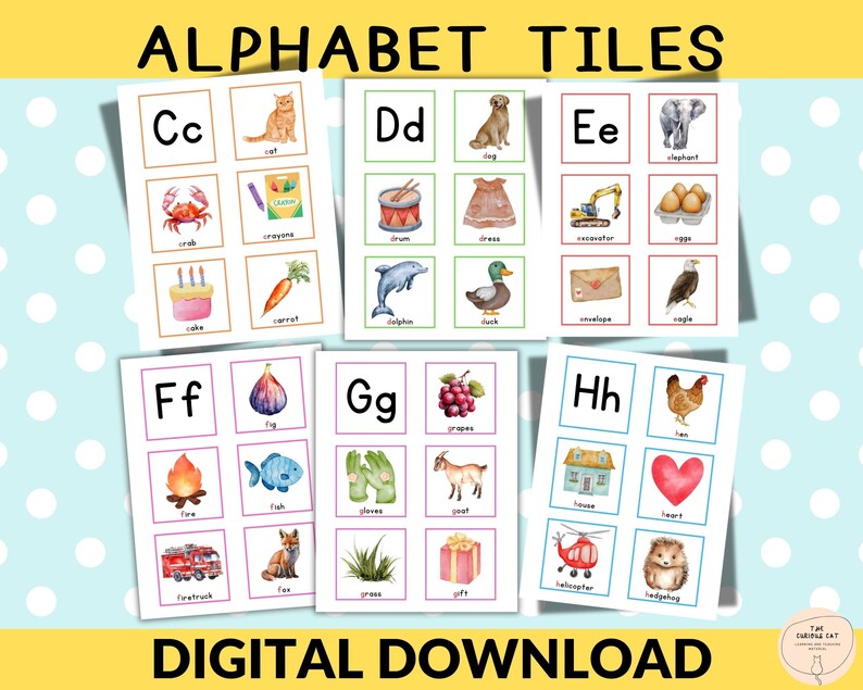 Alphabet Learning Activity, Magnetic Tiles Resource for Pre-k and ...