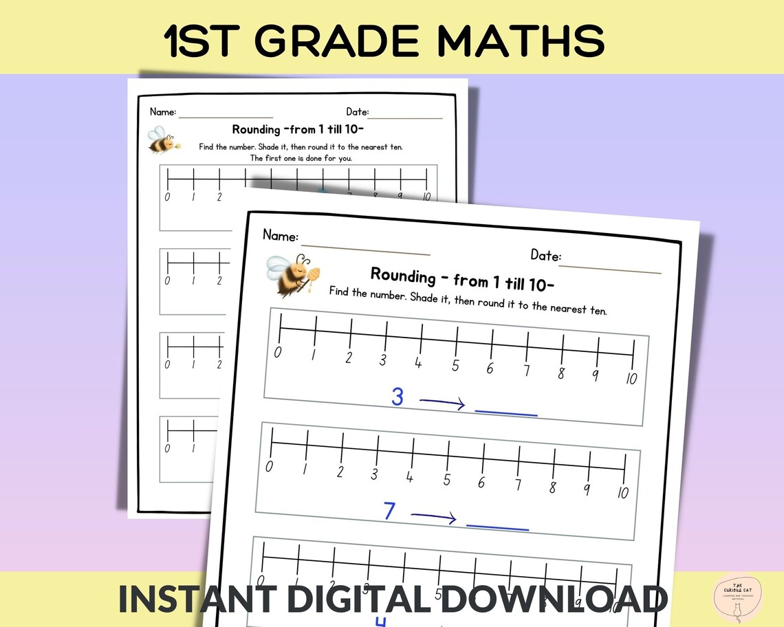1st Grade Maths Printables, Maths Worksheets for 1st Grade, Number Line ...