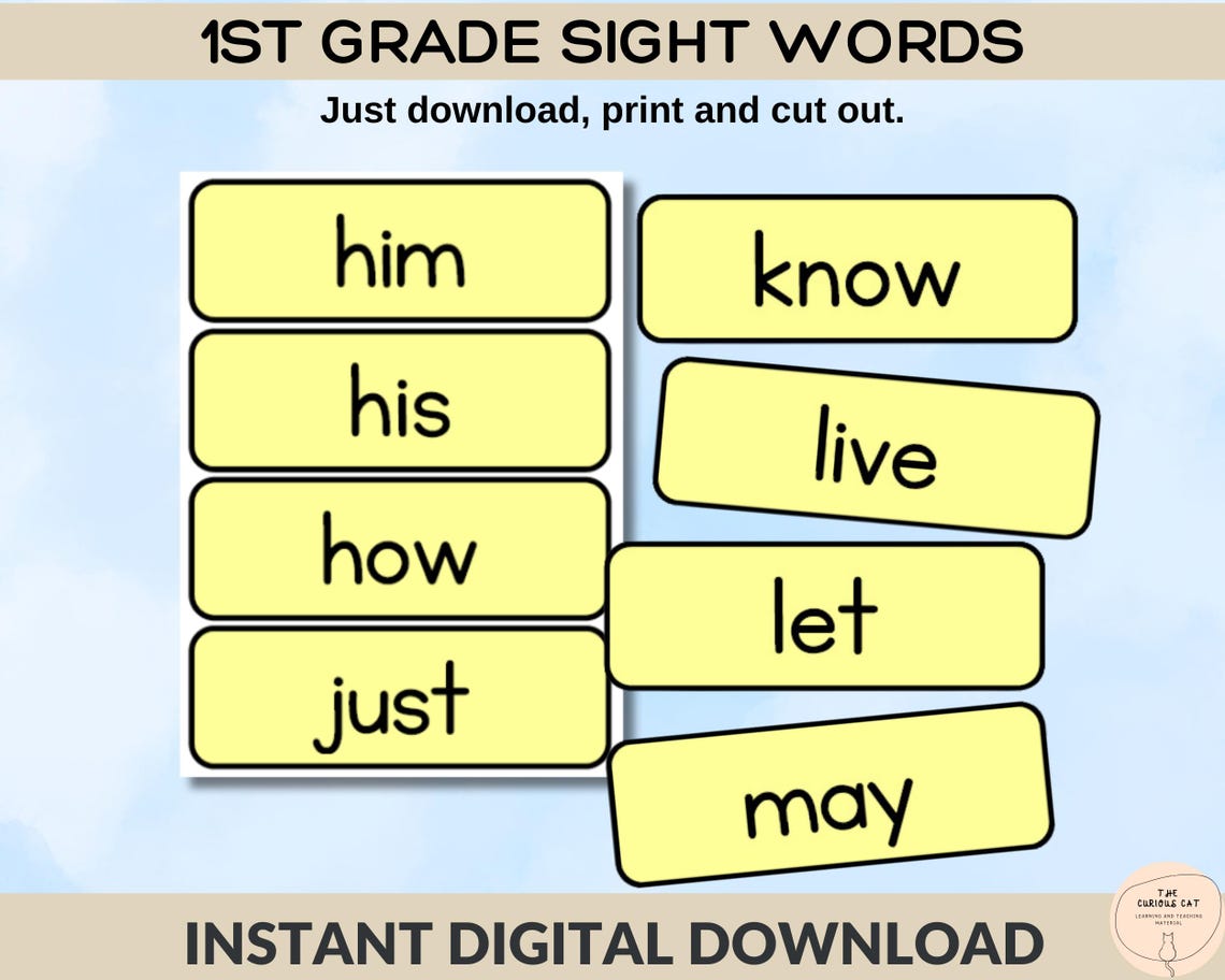 1st Grade Reading Resources, Printable Sight Words Activities ...