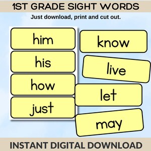 1st Grade Reading Resources, Printable Sight Words Activities ...