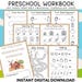 Kindergarten Workbook | Preschool Printable | Homeschool Worksheets ...