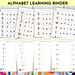Alphabet Busy Book, ABC Learning Binder With Beginning Sounds for ...