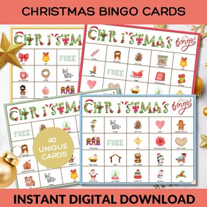 Christmas Nativity Bingo Cards, Family Christmas, Classroom Christmas ...